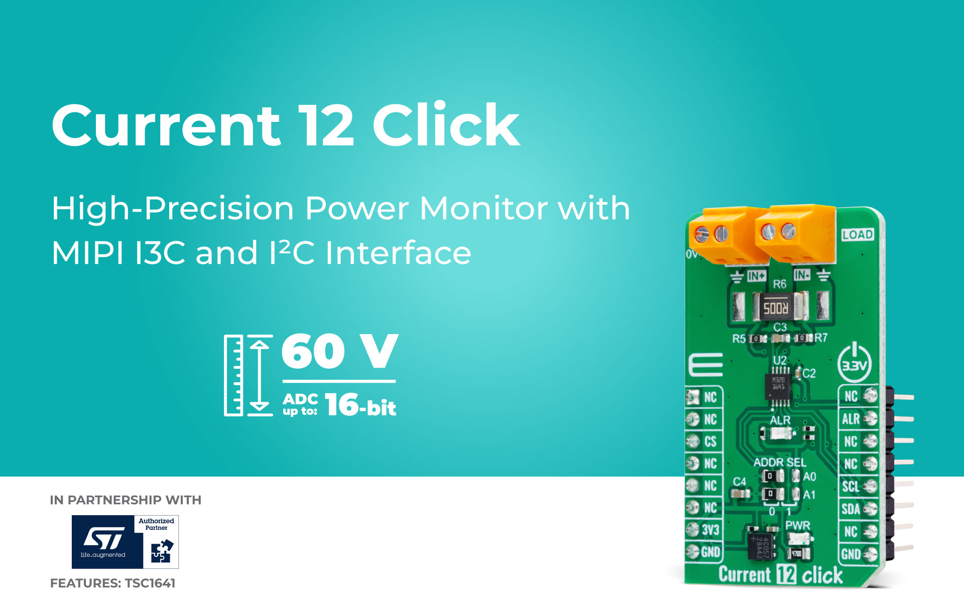 Current 12 Click featuring high-precision power monitor