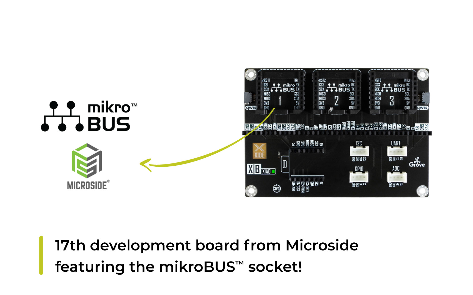 17th board from Microside with mikroBUS!