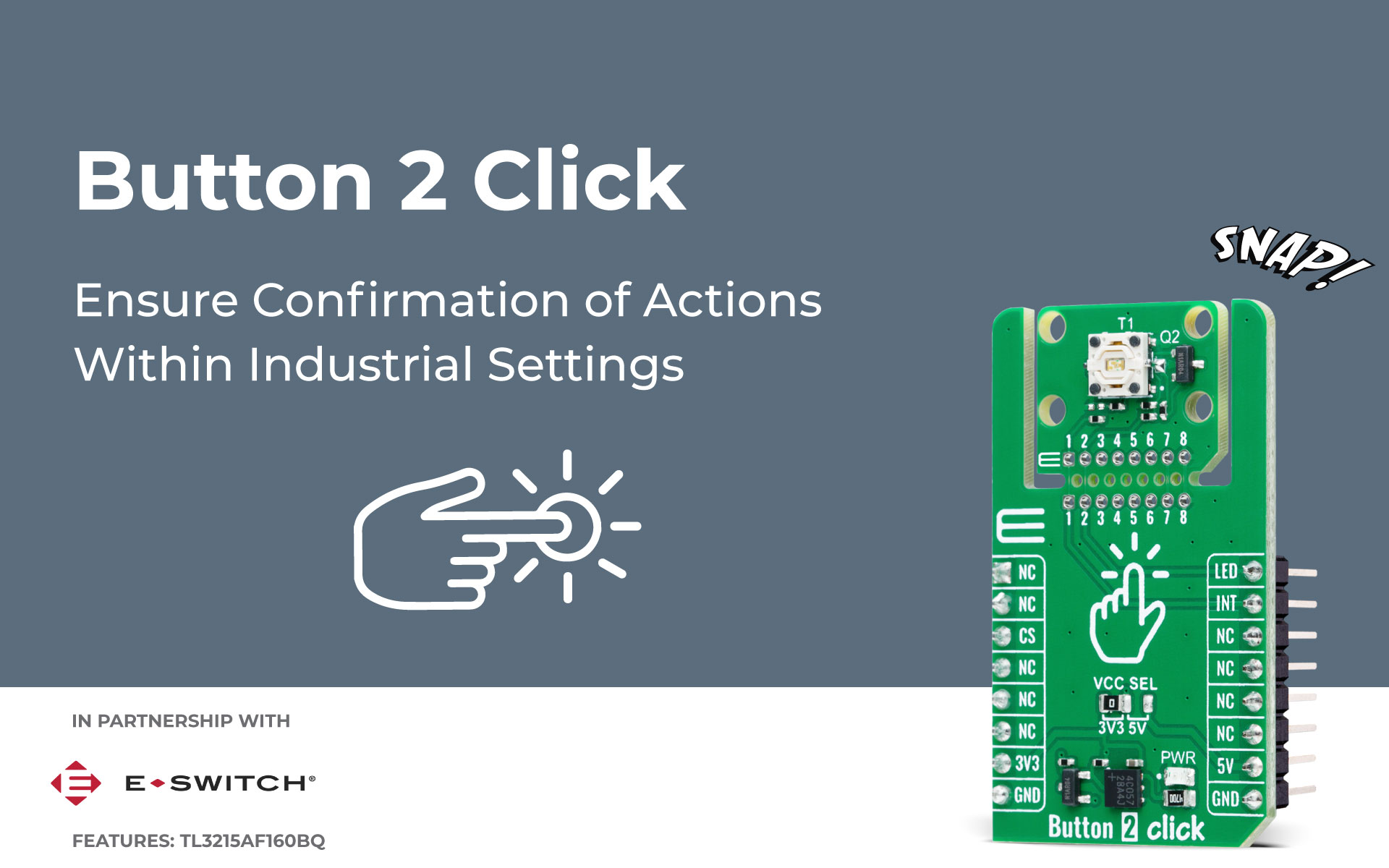 Button 2 Click featuring simple and efficient tactile input detection