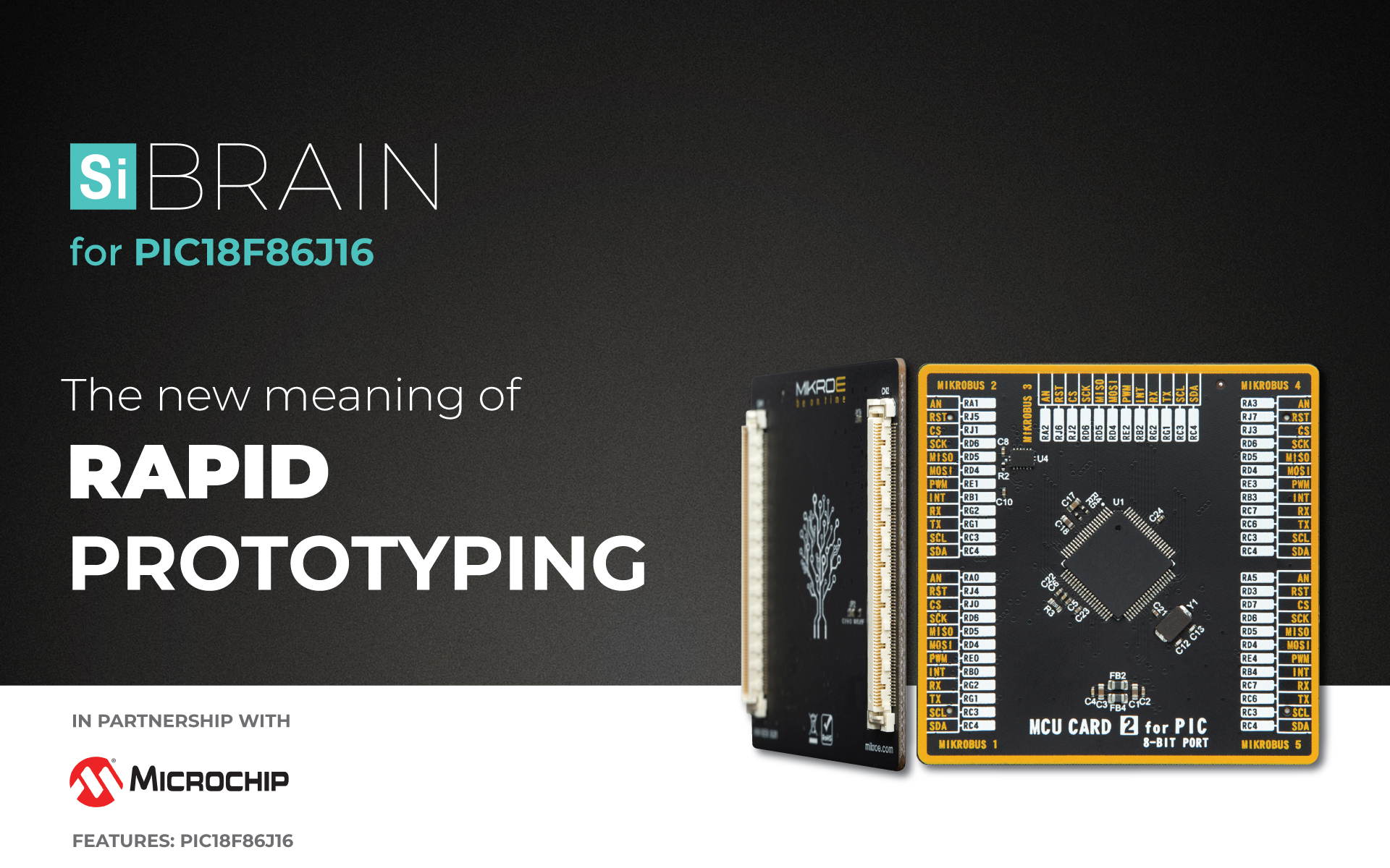 Mcu Card 2 For Pic Pic18f86j16 Setting A New Standard In Embedded Systems Development Mikroe