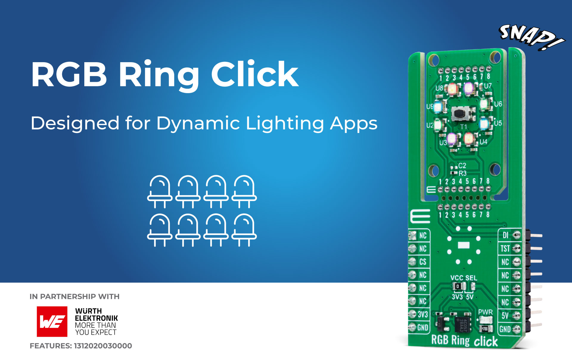 RGB Ring Click designed for visual indicators and decorative lighting ...