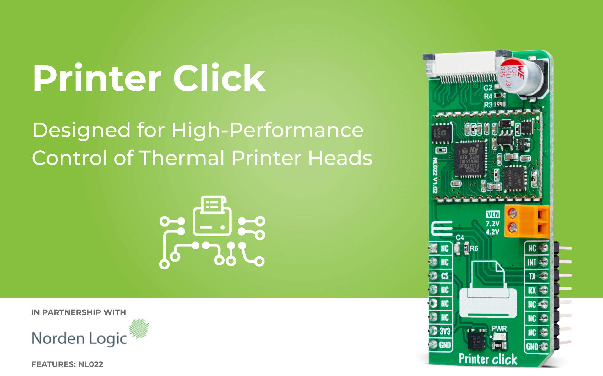 Printer Click designed for high-performance control of thermal printer ...