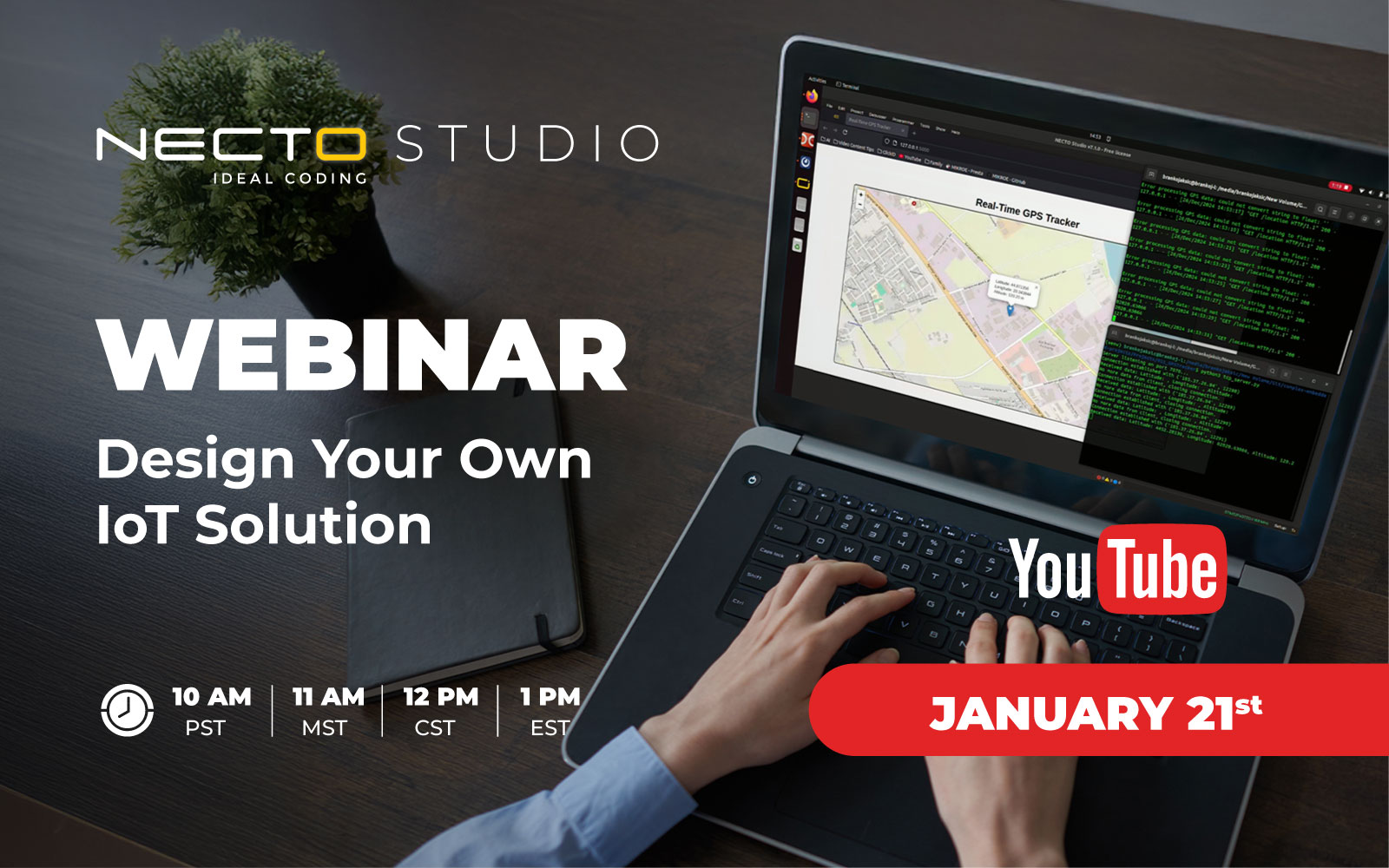 Build a Live GPS Tracker and Smart Thermostat IoT solutions in NECTO Studio! - MIKROE