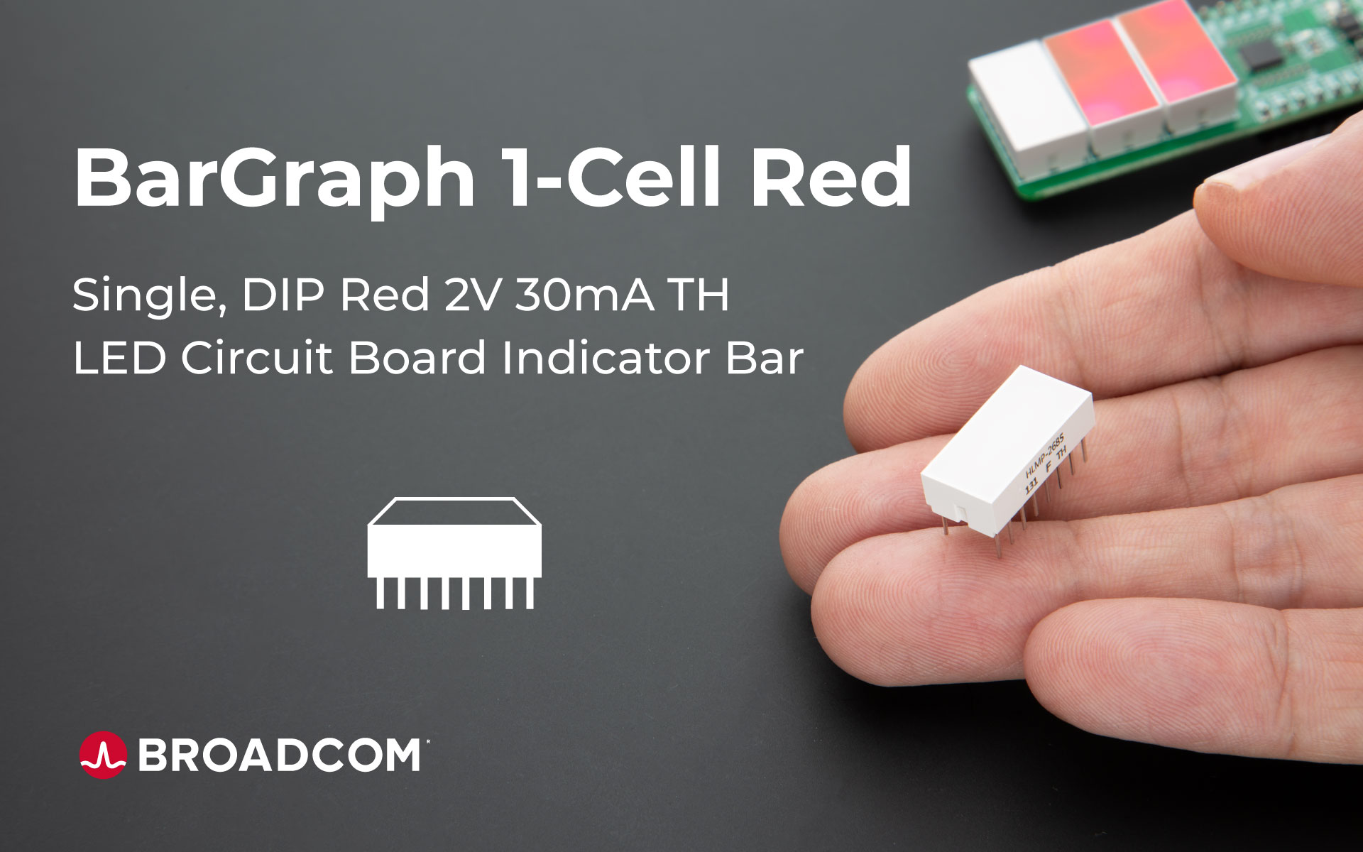 BarGraph 1-Cell Red for applications requiring bright and uniform ...