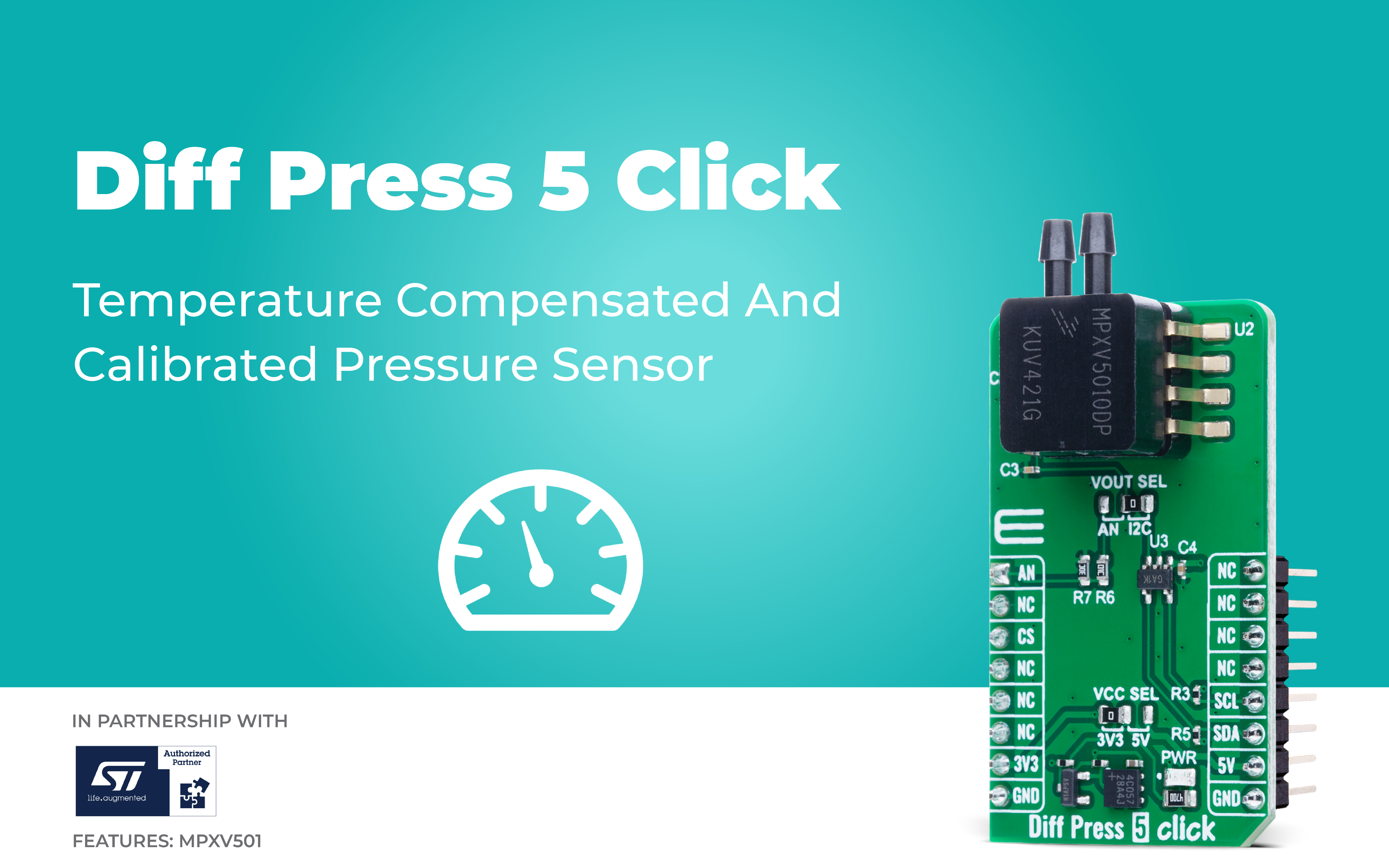 Differential Pressure Measurement with Diff Press 5 Click | MIKROE-6527