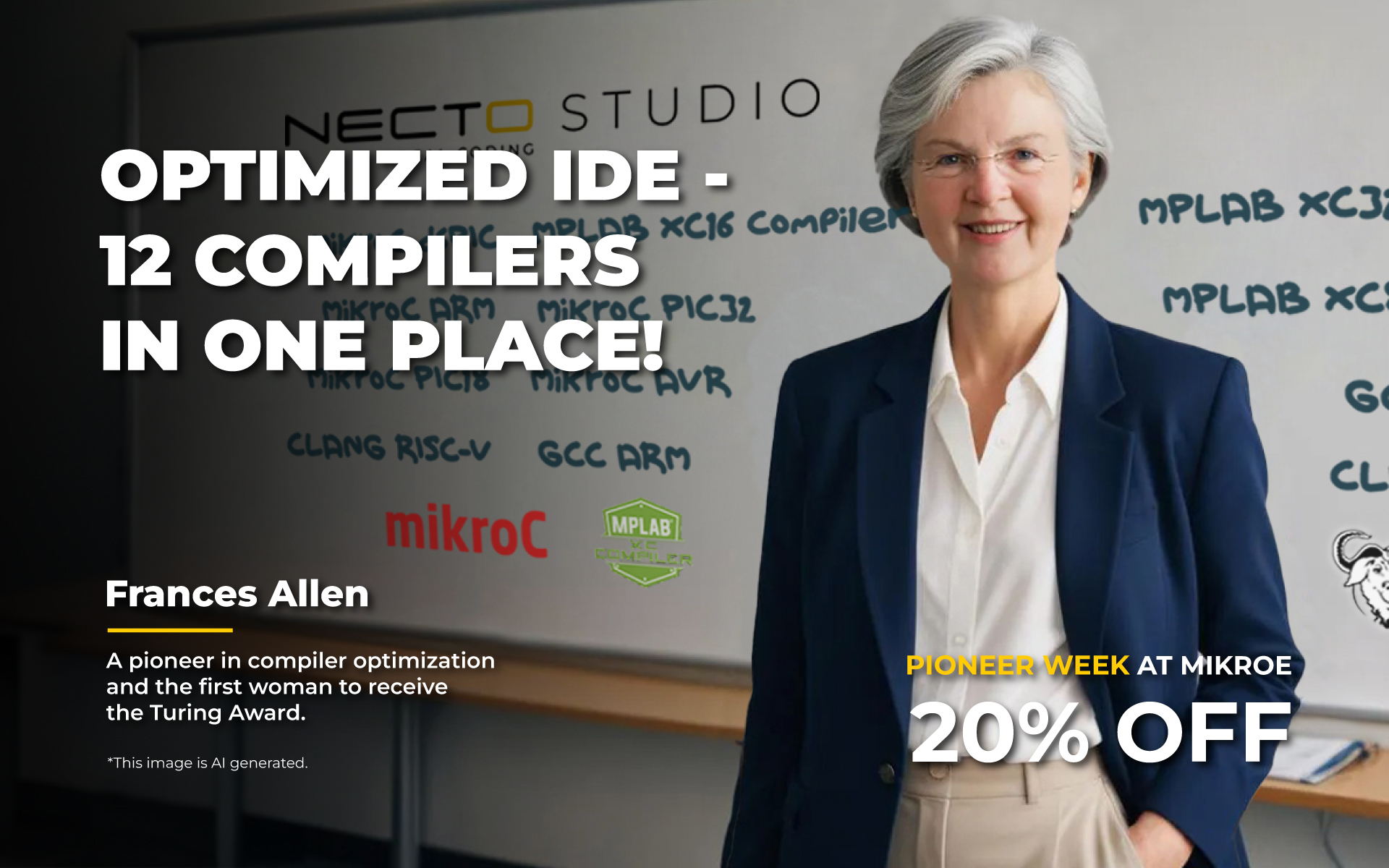 Frances Allen - The Pioneer of Compiler Optimization Visits MIKROE ...