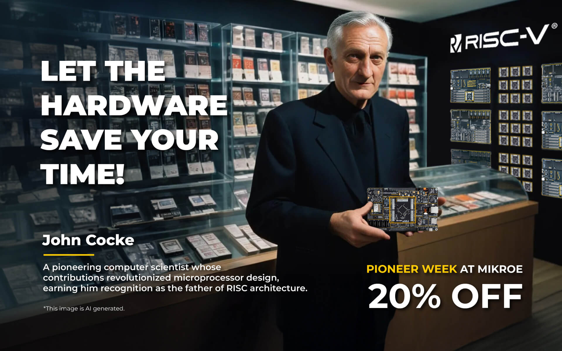 John Cocke – The Father of RISC, Visits MIKROE