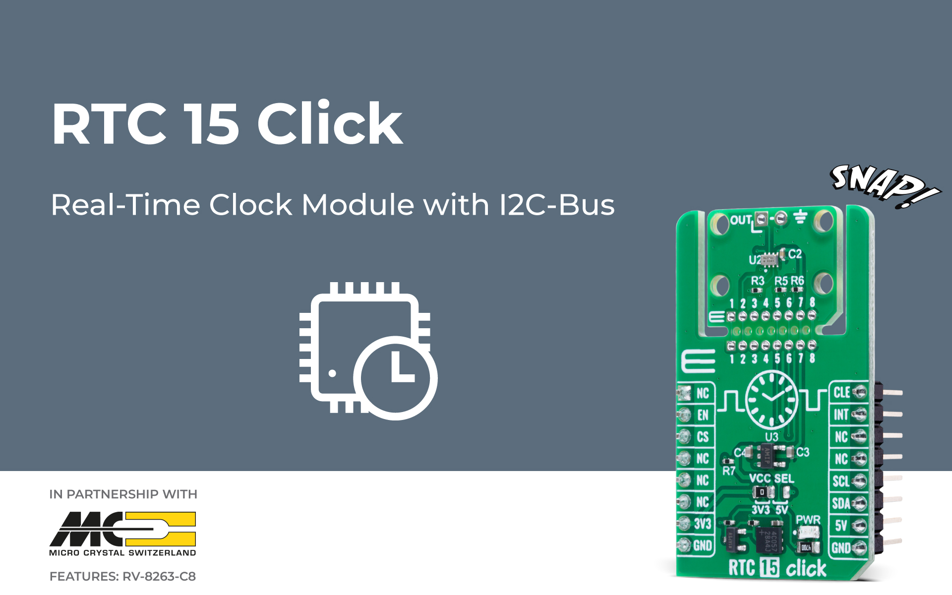 RTC 15 Click for tracking real-time data in embedded applications