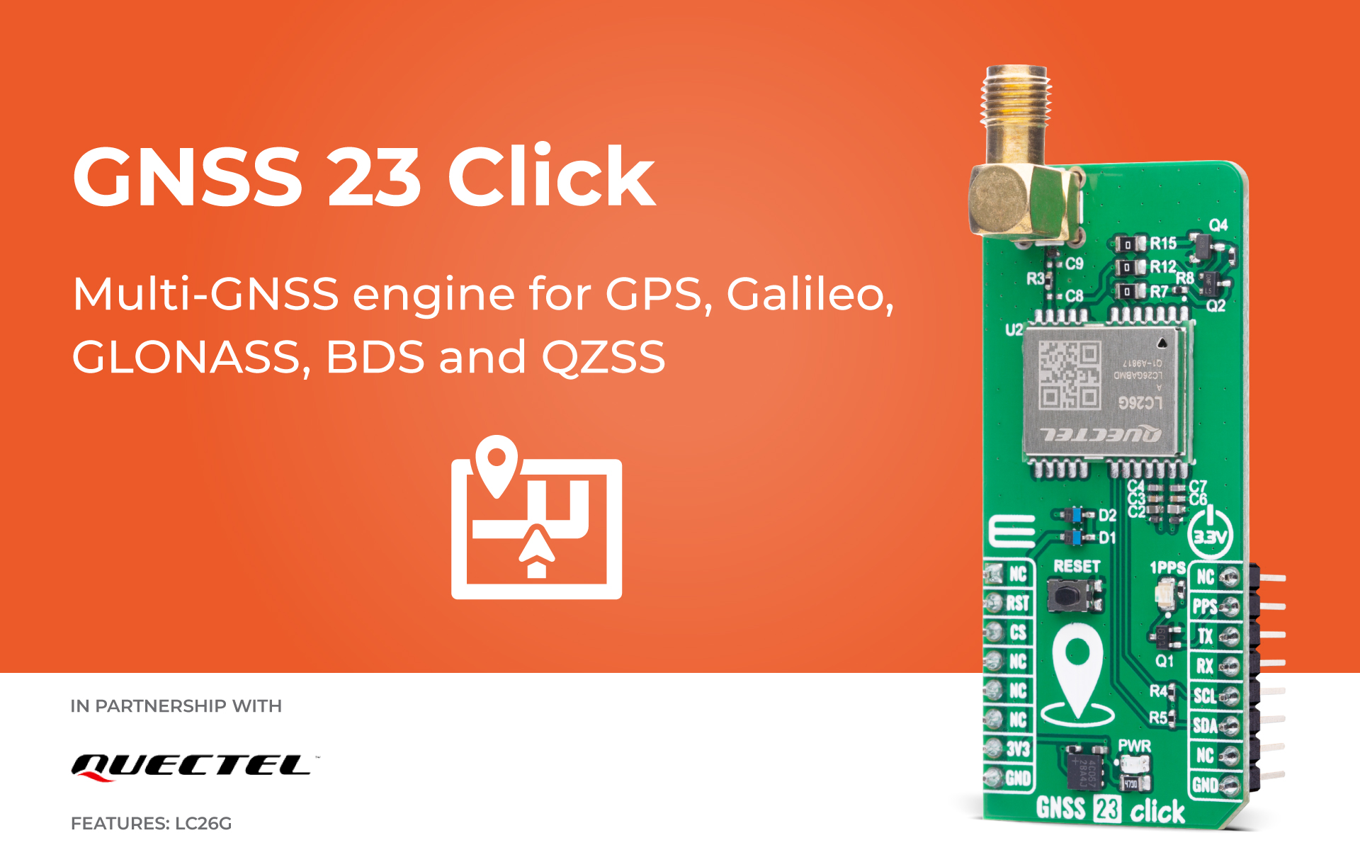 GNSS 23 Click for global navigation and tracking across multiple ...