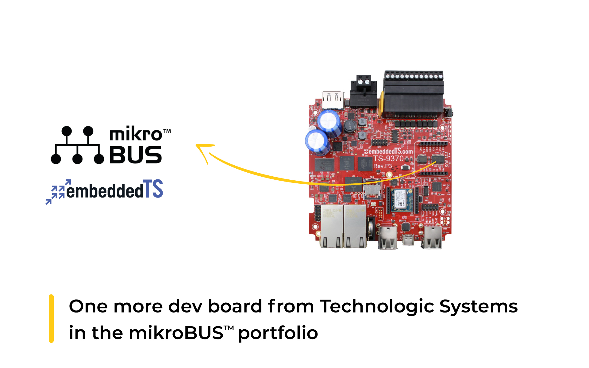 560th dev board with mikroBUS socket