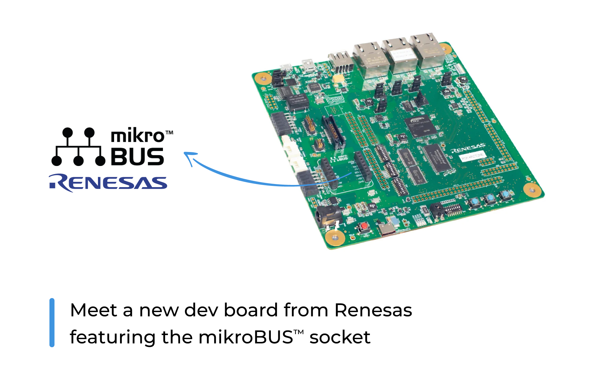 35th board from Renesas with mikroBUS™ socket - MIKROE
