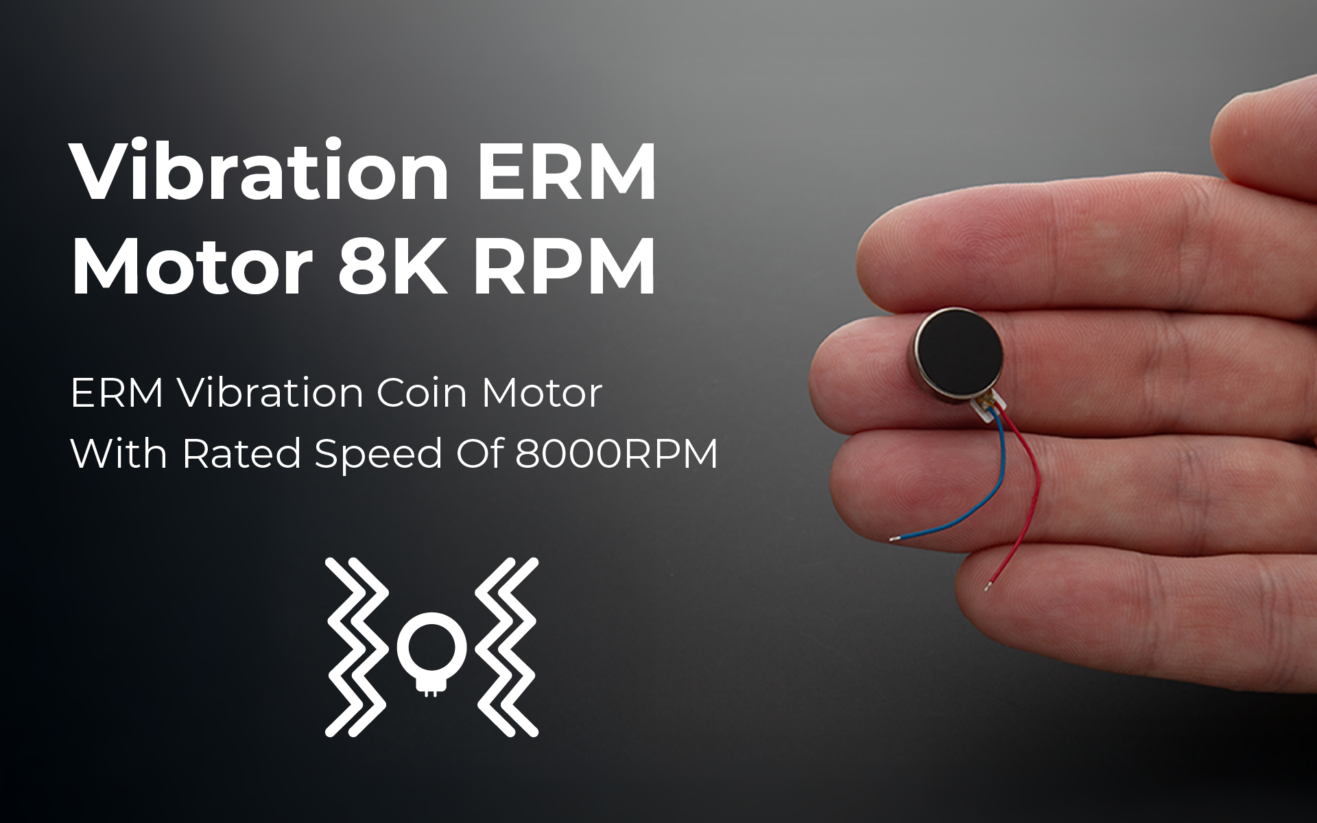 Vibration ERM Motor 8K RPM for strong tactile feedback in compact ...