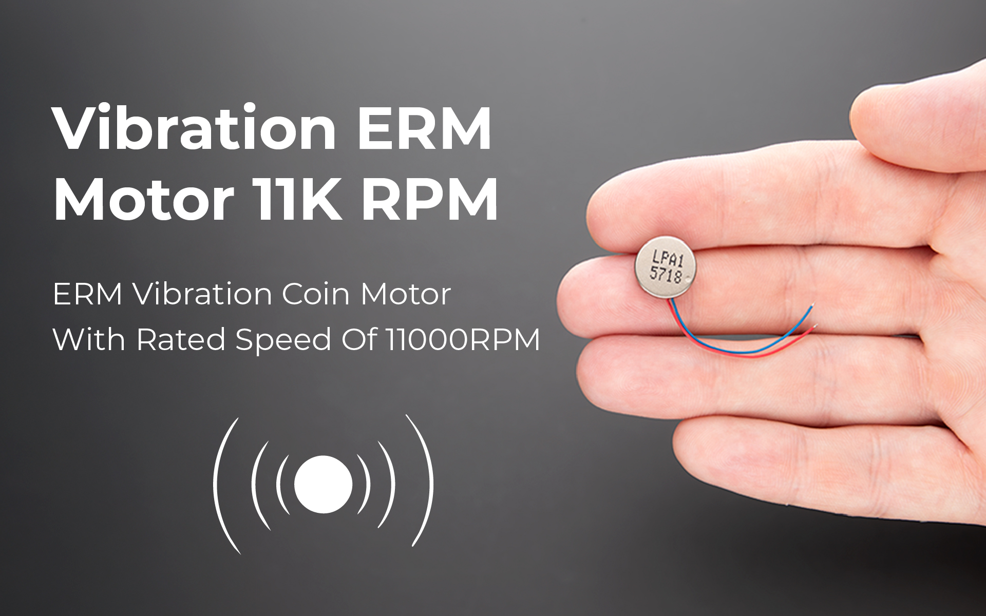 Vibration ERM Motor 11K RPM providing strong haptic feedback for high ...