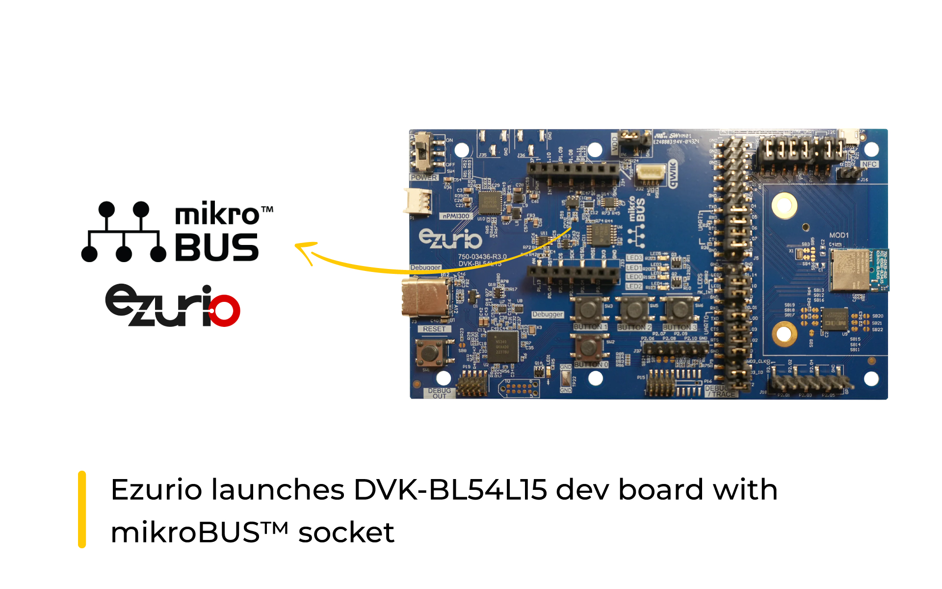 580th dev board with mikroBUS socket