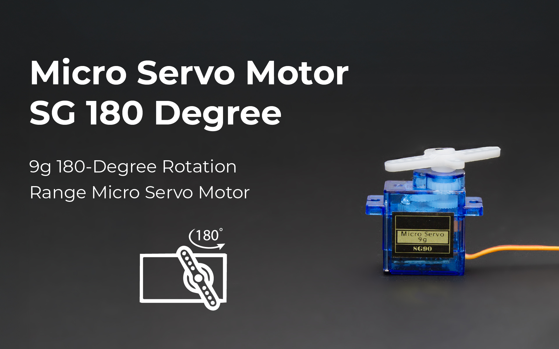 Micro Servo motor SG 180 degree for angular motion and reliable ...