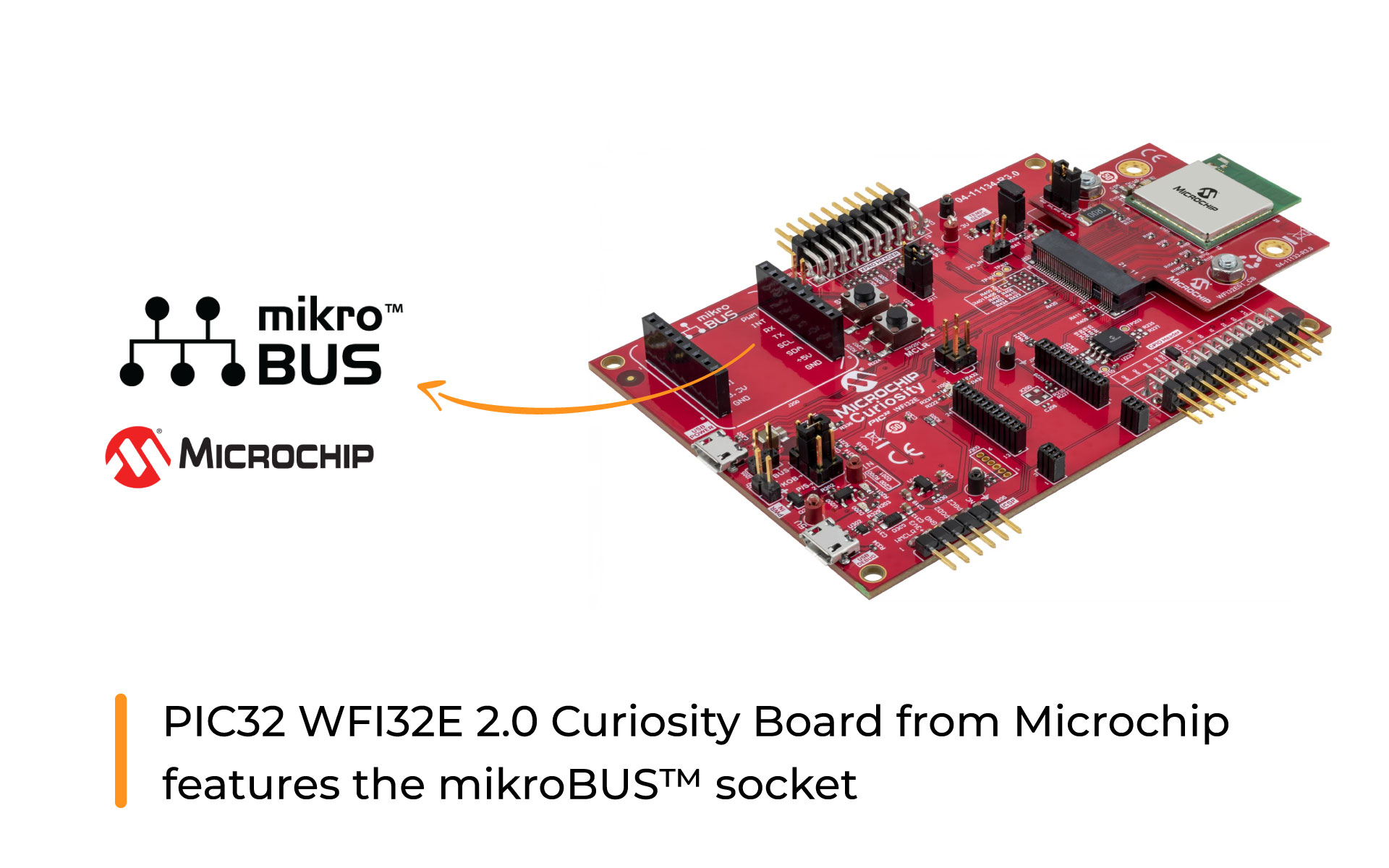 Discover one more board from Microchip with mikroBUS socket