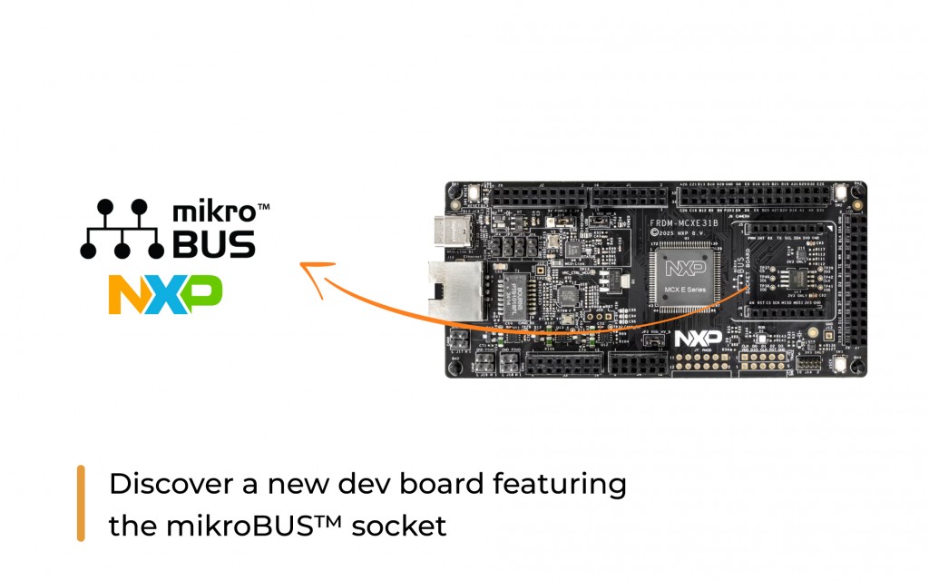 Discover one board board from NXP with mikroBUS socket