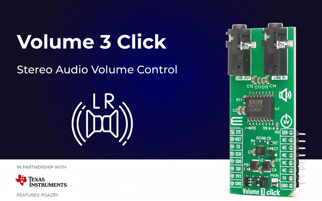Volume 3 Click for digitally controlled low-distortion stereo analog ...