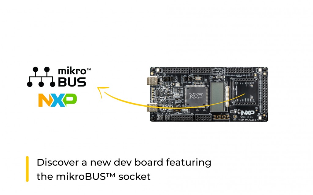 Discover a new dev board from NXP featuring mikroBUS socket