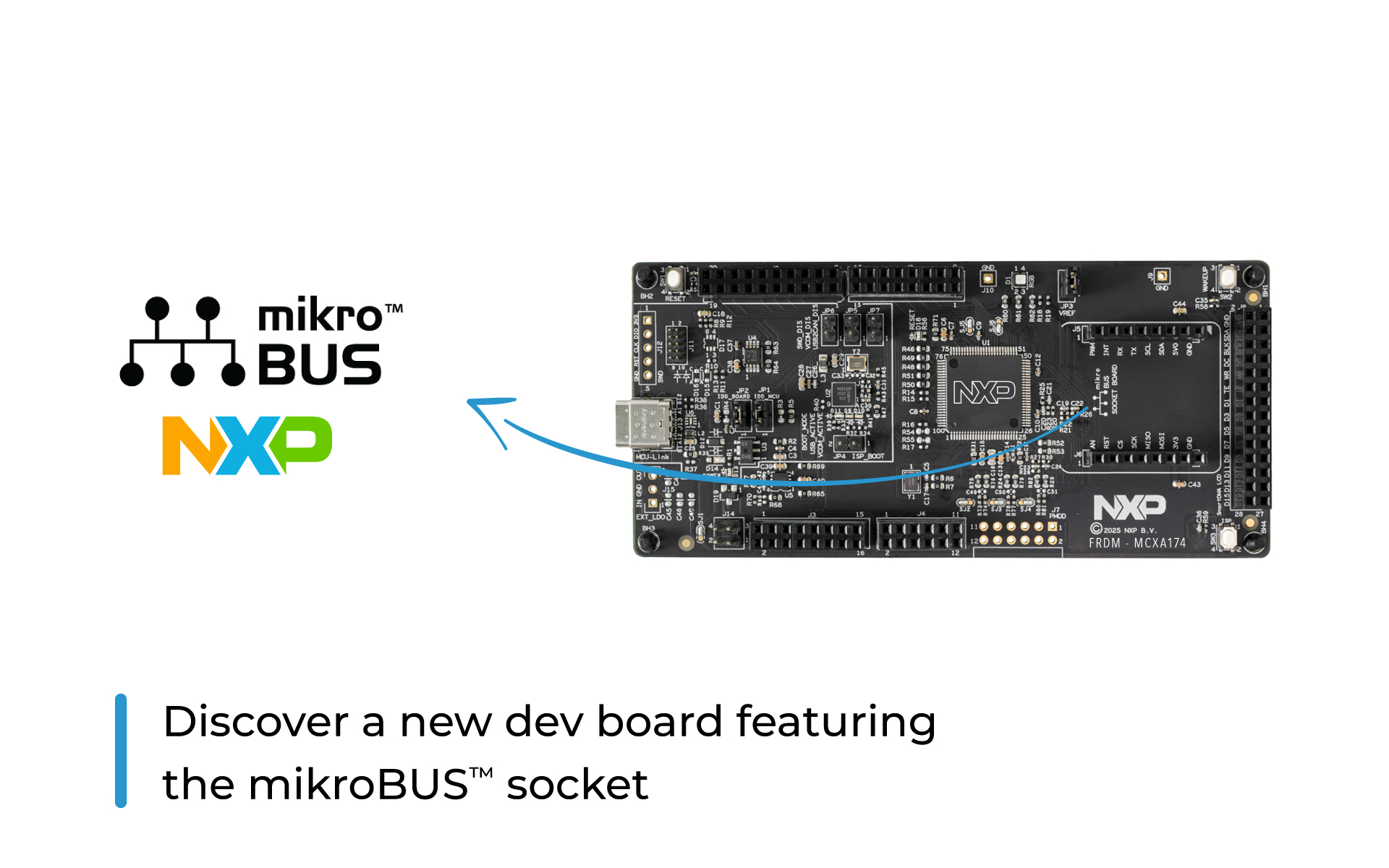 Discover a new dev board from NXP featuring mikroBUS socket