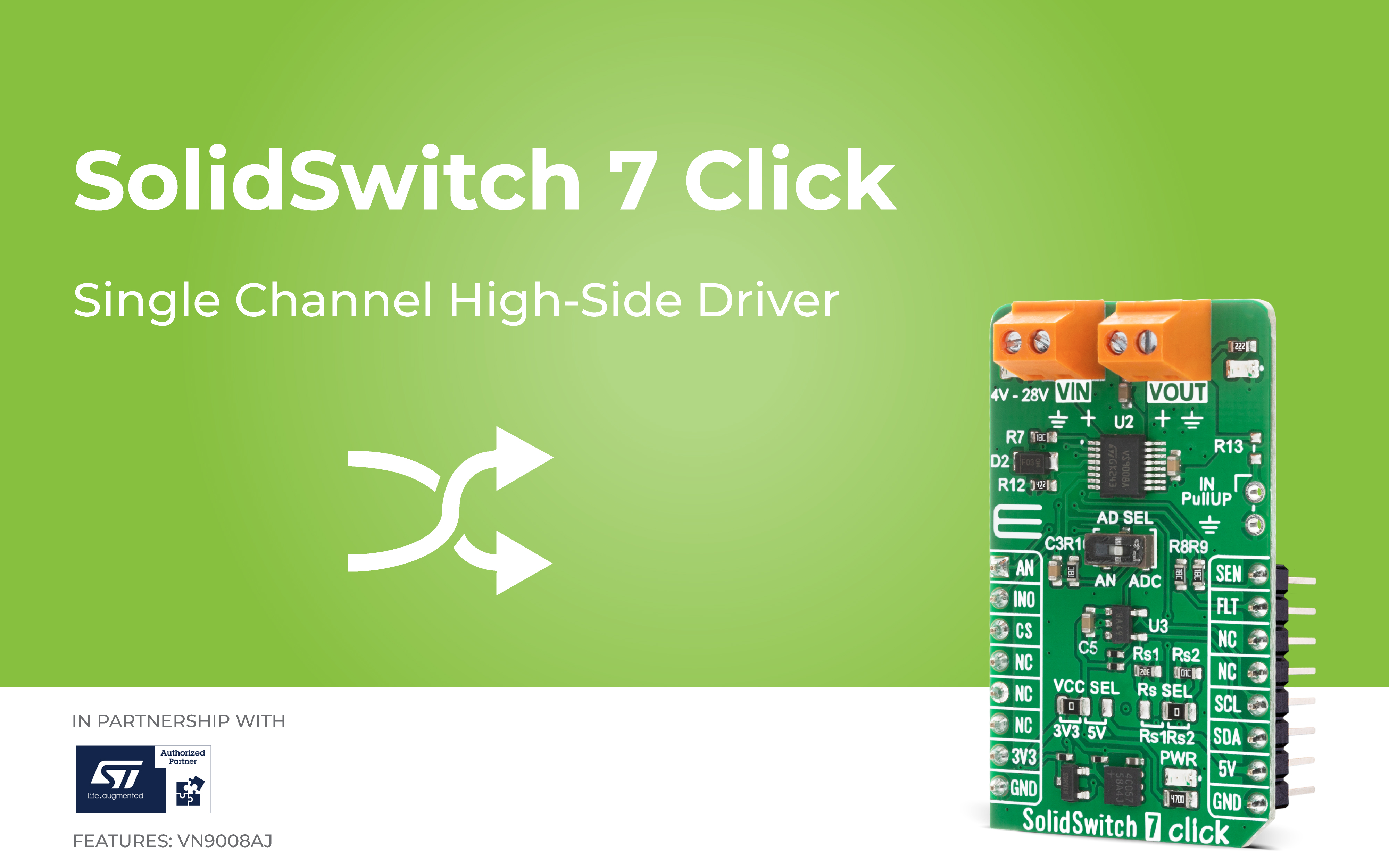 SolidSwitch 7 Click designed for intelligent high-side load switching ...