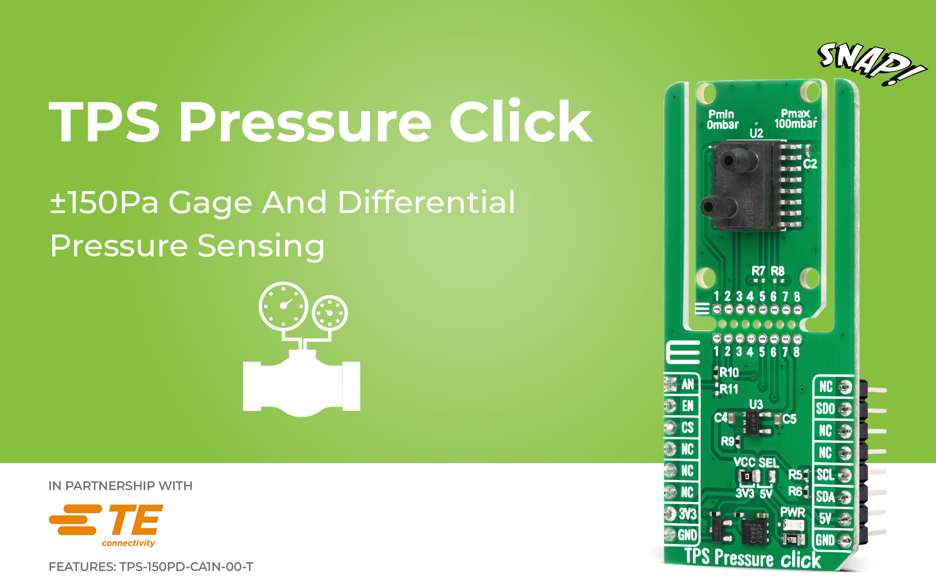 TPS Pressure Click - 150PD designed for gage and differential pressure ...